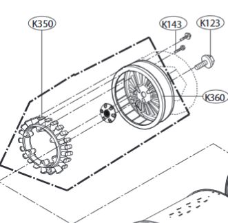 MOTOR LAVADORA AJB73816033 F1P1CY2T - Repuestos Originales LG